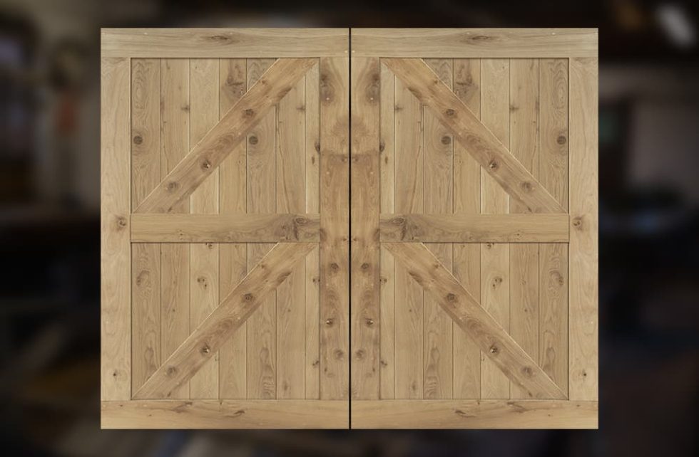 Houten garagedeuren - Cottageworld